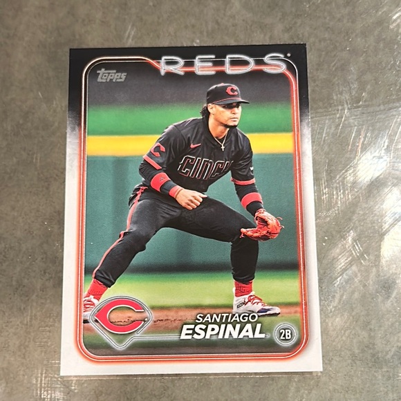 Topps | Accessories | Topps Reds Player Card With Black And Red Design ...